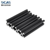 China Industrial Aluminum Profile National Standard 2020T Black 3D Printer Aluminum Profile for sale