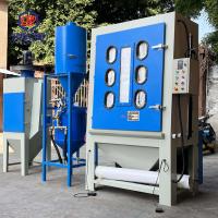 China Vertical Conveying Manual Sandblasting Machine For Steel Plates for sale