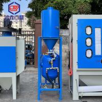 China Vertical Conveying Manual Sandblasting Machine For Steel Plates for sale