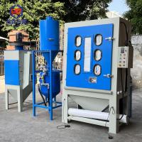 China Vertical Conveying Manual Sandblasting Machine For Steel Plates for sale