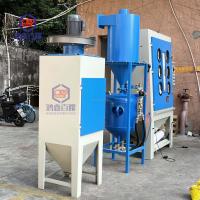 China Vertical Conveying Manual Sandblasting Machine For Steel Plates for sale