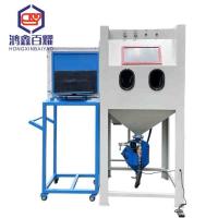 China High Pressure Manual Sandblasting Machine with Turntable Cart for sale