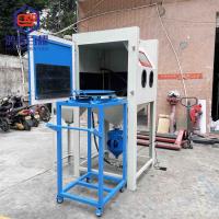 China High Pressure Manual Sandblasting Machine with Turntable Cart for sale