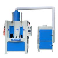 China Rotary Trolley Sandblaster Automatic Sand Blasting Machine for sale