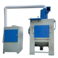 China Rotary Trolley Sandblaster Automatic Sand Blasting Machine for sale
