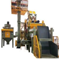 China Iron Cast Crawler Shot Blasting Machine CE Certificated 0.6-1.2T/H for sale