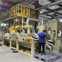China PLC Shot Blast Cleaning Machine Shot Peening Metal Rust Surface Cleaning for sale
