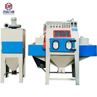 China Hardware Small Conveyor Sandblasting Machine for Automatic Sandblasting Treatment for sale