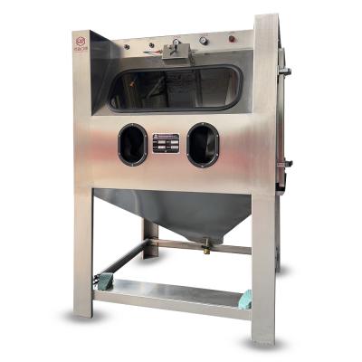 China Customized Wet Sandblasting Machine with Large Inspection Window for sale