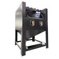 China Customized Wet Sandblasting Machine with Large Inspection Window for sale