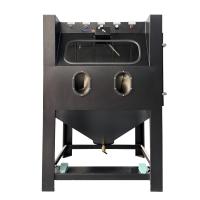 China Customized Wet Sandblasting Machine with Large Inspection Window for sale
