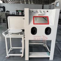 China Turntable Wet Sand Blasting Machines Dust Free Sandblasting Machine for sale