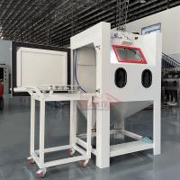 China Wheel Hub Sandblasting Cabinet Turntable Manual Operating for sale