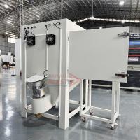 China Wheel Hub Sandblasting Cabinet Turntable Manual Operating for sale