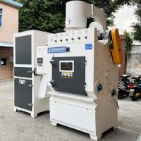 China Automatic Sand Blasting Machine with Rubber Belt Track for sale