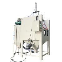 China Double Gun Dustless Sand Blasting Machine For Cleaning Metal for sale