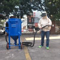 China Mobile Handle Portable Sandblasting Machine Wheel Sand Blasting Machine for sale