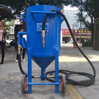 China Mobile Handle Portable Sandblasting Machine Wheel Sand Blasting Machine for sale