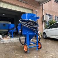 China Mobile Handle Portable Sandblasting Machine Wheel Sand Blasting Machine for sale