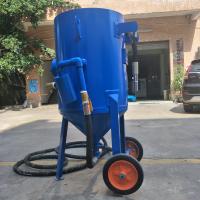 China Mobile Handle Portable Sandblasting Machine Wheel Sand Blasting Machine for sale