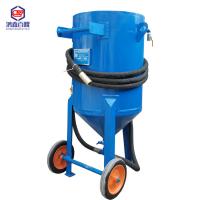 China Mobile Handle Portable Sandblasting Machine Wheel Sand Blasting Machine for sale
