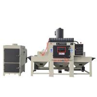 China Belt Conveyor Fully Automatic Sandblaster Machine Automotive Parts Grinding for sale