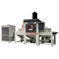 China Belt Conveyor Fully Automatic Sandblaster Machine Automotive Parts Grinding for sale