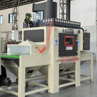 China Belt Conveyor Fully Automatic Sandblaster Machine Automotive Parts Grinding for sale