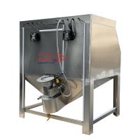 China Custom Large Stainless Steel Sandblasting Cabinet with Oversized Viewing Window for sale