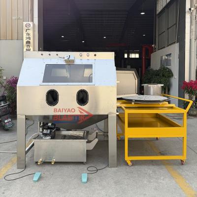 China Vapor Blasting Cabinet Removal Of Grease Stains From Automotive Parts Water Blaster Cabinet for sale