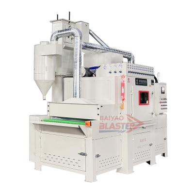 China Conveyor Type Dustless Automatic Sandblasting Machine for sale