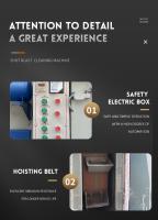 China Surface Roughness Achieved by Tumble Belt Shot Blasting Machines for sale