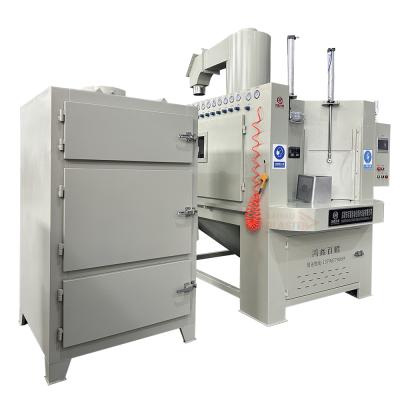 China Turntable Automatic Sandblasting Machine High-Output Fully Automatic Sandblasting Machine Uniform Sandblasting for sale