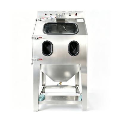 China Wet Blasting Cabinet Water Circulation Dustless Sand Blaster vapor Blasting for Mold Rust Carbon Cleaning Slurry Blaster for sale