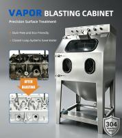 China Wet Blasting Cabinet Water Circulation Dustless Sand Blaster vapor Blasting for Mold Rust Carbon Cleaning Slurry Blaster for sale