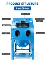 China Vapor Honing Machine, 1.5KW Engine Restoration Wet Blaster, Aqua Blasting for Auto Parts。 for sale