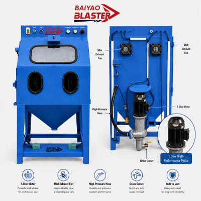 China Dustless Vapor Honing Machine, 1.5KW Engine Restoration Wet Blaster, Aqua Blasting for Auto Parts Refurbishment for sale