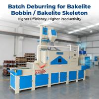 China Automatic Bakelite Skeleton Bobbin Deflashing Machine Phenolic Resin Parts Deburring Equipment for Industrial Molding Lines for sale