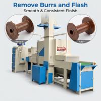 China Automatic Bakelite Skeleton Bobbin Deflashing Machine Phenolic Resin Parts Deburring Equipment for Industrial Molding Lines for sale