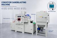 China Automatic Conveyor Sandblasting Machine 16 Guns Dust Collector System With explosion-proof rotary Airlock Value for sale