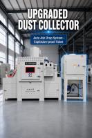 China Automatic Conveyor Sandblasting Machine 16 Guns Dust Collector System With explosion-proof rotary Airlock Value for sale