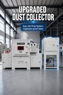 China Automatic Conveyor Sandblasting Machine 16 Guns Dust Collector System With explosion-proof rotary Airlock Value for sale