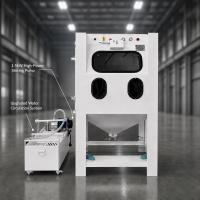 China Wet Sandblasting Cabinet Vapor Blasting Machine With Recirculation System Water Blast Equipment for Surface Cleaning for sale