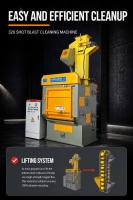 China Professional 326 Tumble Belt Shot Blasting Machine for Batch Cleaning, Automated Abrasive Recycling System with Dust Collector for sale