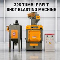 China Professional 326 Tumble Belt Shot Blasting Machine for Batch Cleaning, Automated Abrasive Recycling System with Dust Collector for sale