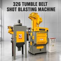 China Professional 326 Tumble Belt Shot Blasting Machine for Batch Cleaning, Automated Abrasive Recycling System with Dust Collector for sale