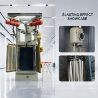 China High Efficiency Metal Surface Treatment Hook Type Shot Blasting Machine, Industrial Automatic Rust Removal Blaster, CE Cert for sale