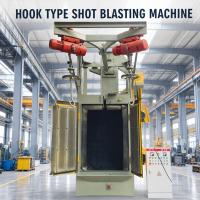 China High Efficiency Metal Surface Treatment Hook Type Shot Blasting Machine, Industrial Automatic Rust Removal Blaster, CE Cert for sale