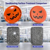 China Dustless Automatic Conveyor Sandblasting Machine with High Pressure Cleaning Deflashing Function Motor Core Small Size for sale