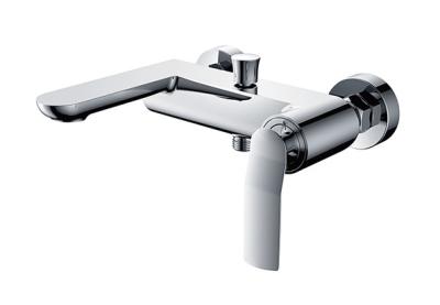 China Single lever bath or shower mixer bathroom chrome brass tap faucet OEM for sale